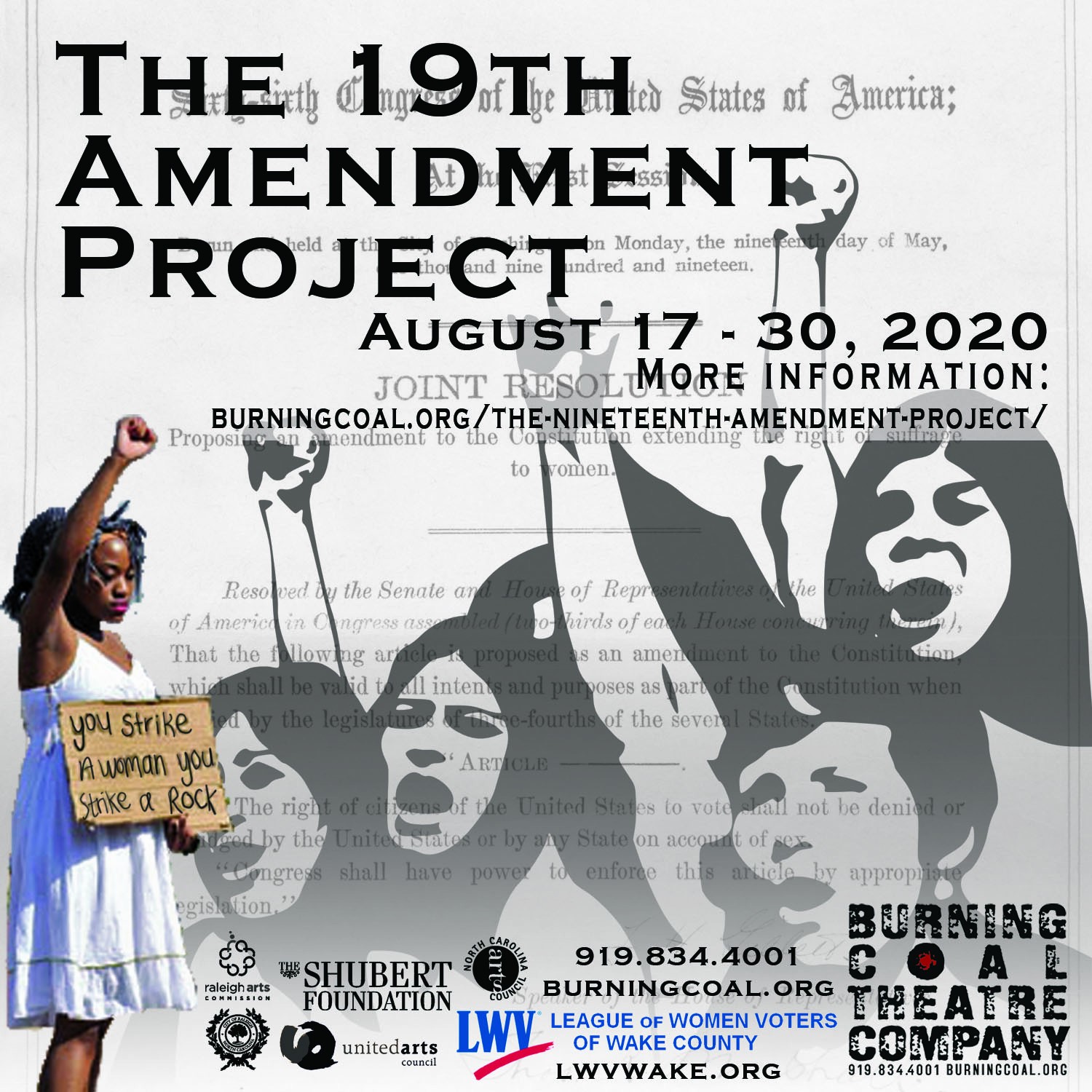 Virtual Theater: Burning Coal’s 19th Amendment Project - Cary Magazine