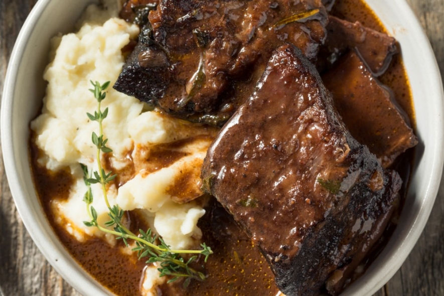 Recipe: Wine-Braised Short Ribs with Mushrooms - Cary Magazine